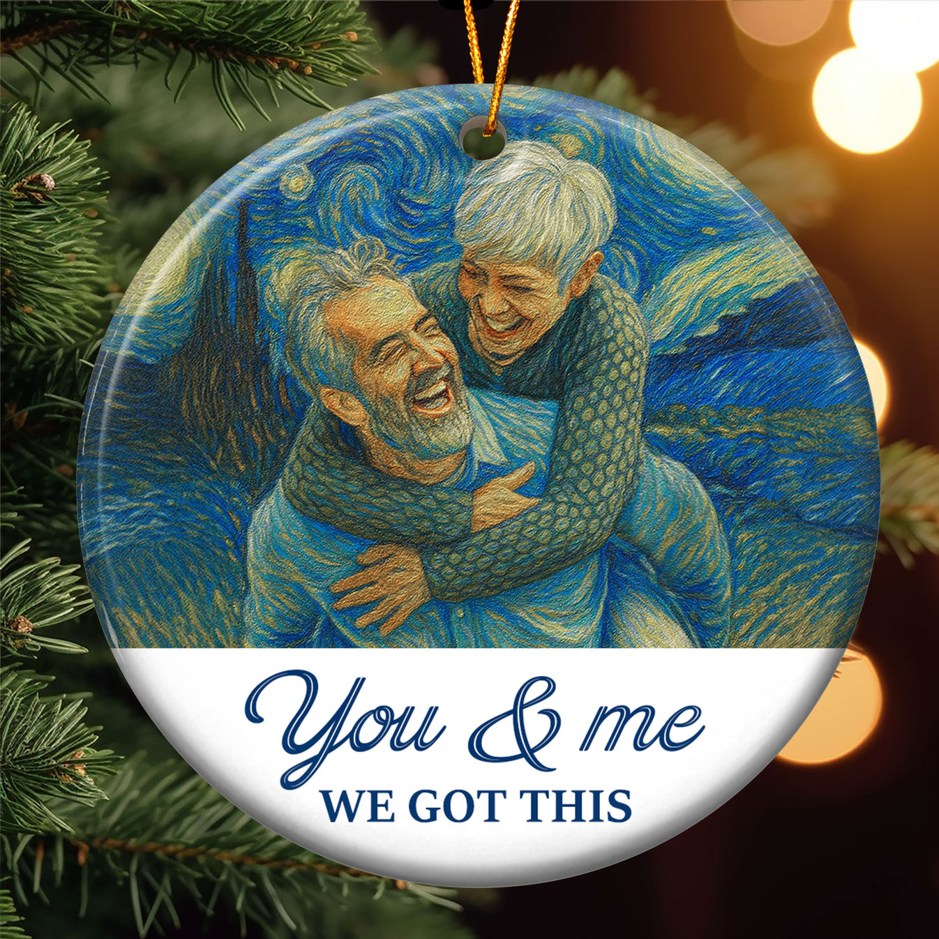 You & Me We Got This Van Gogh Art - Personalized Ceramic Photo Ornamen ...