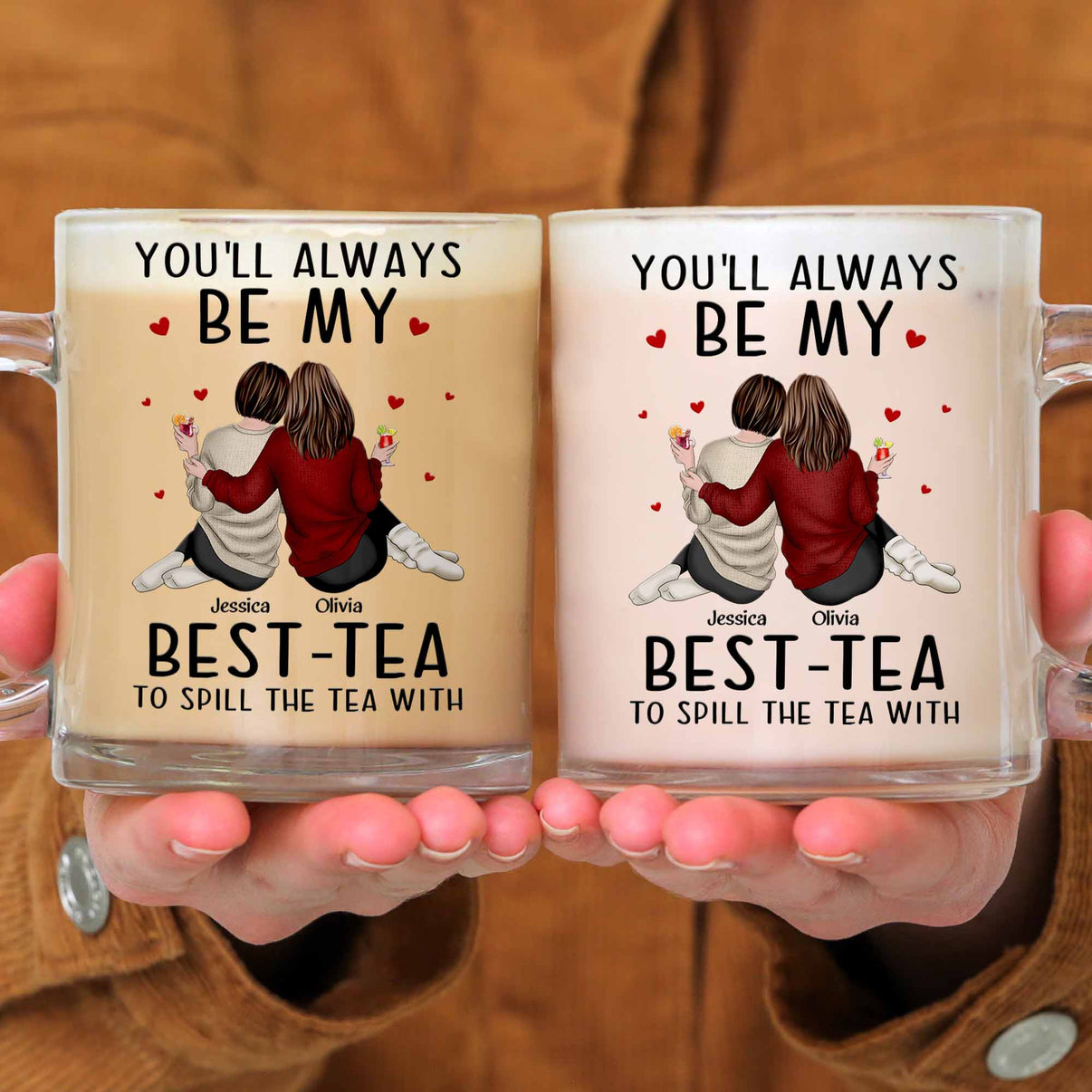 You'll Always Be My Best-Tea - Personalized Glass Mug – Macorner