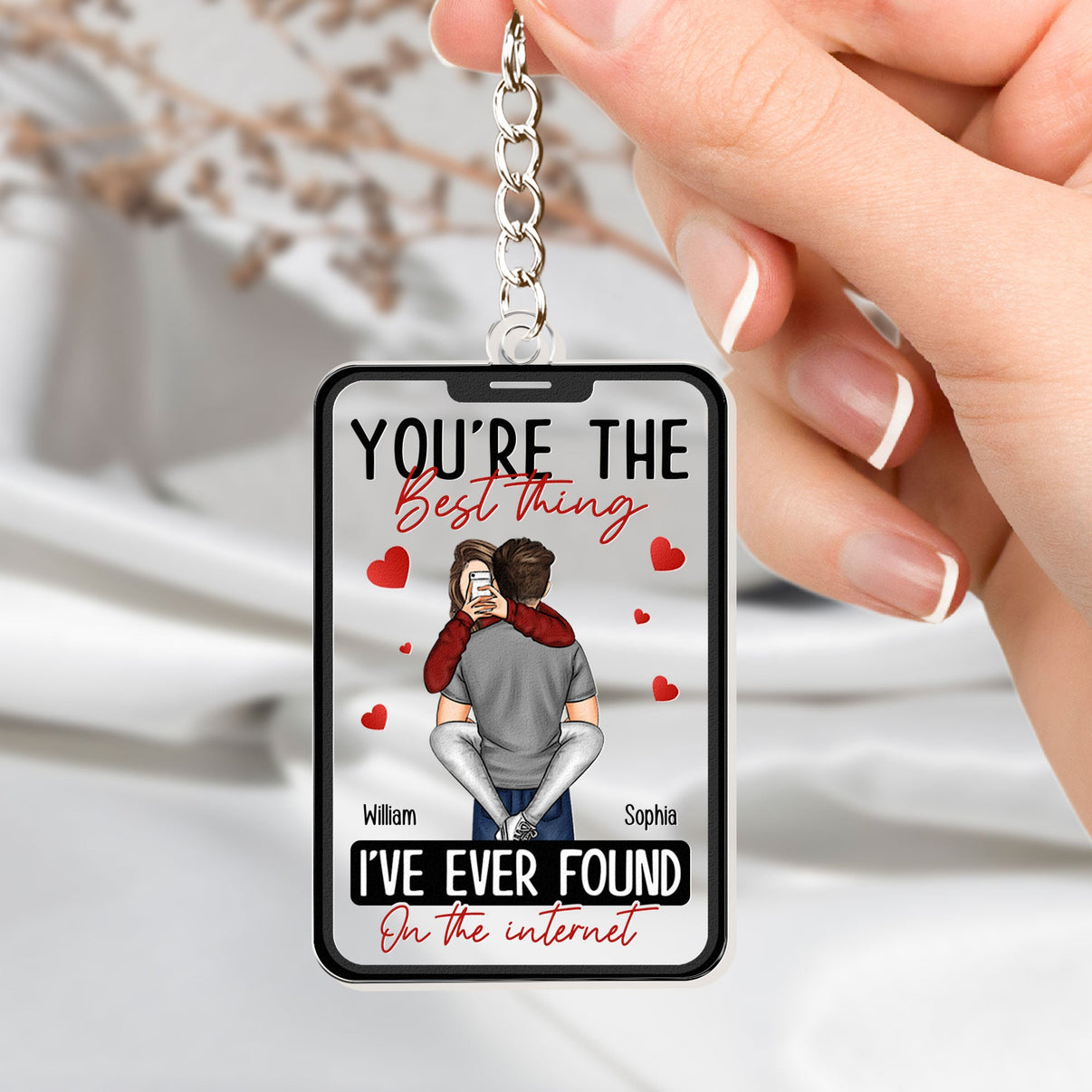 You're The Best Thing I've Ever Found On The Internet - Personalized Keychain – Macorner