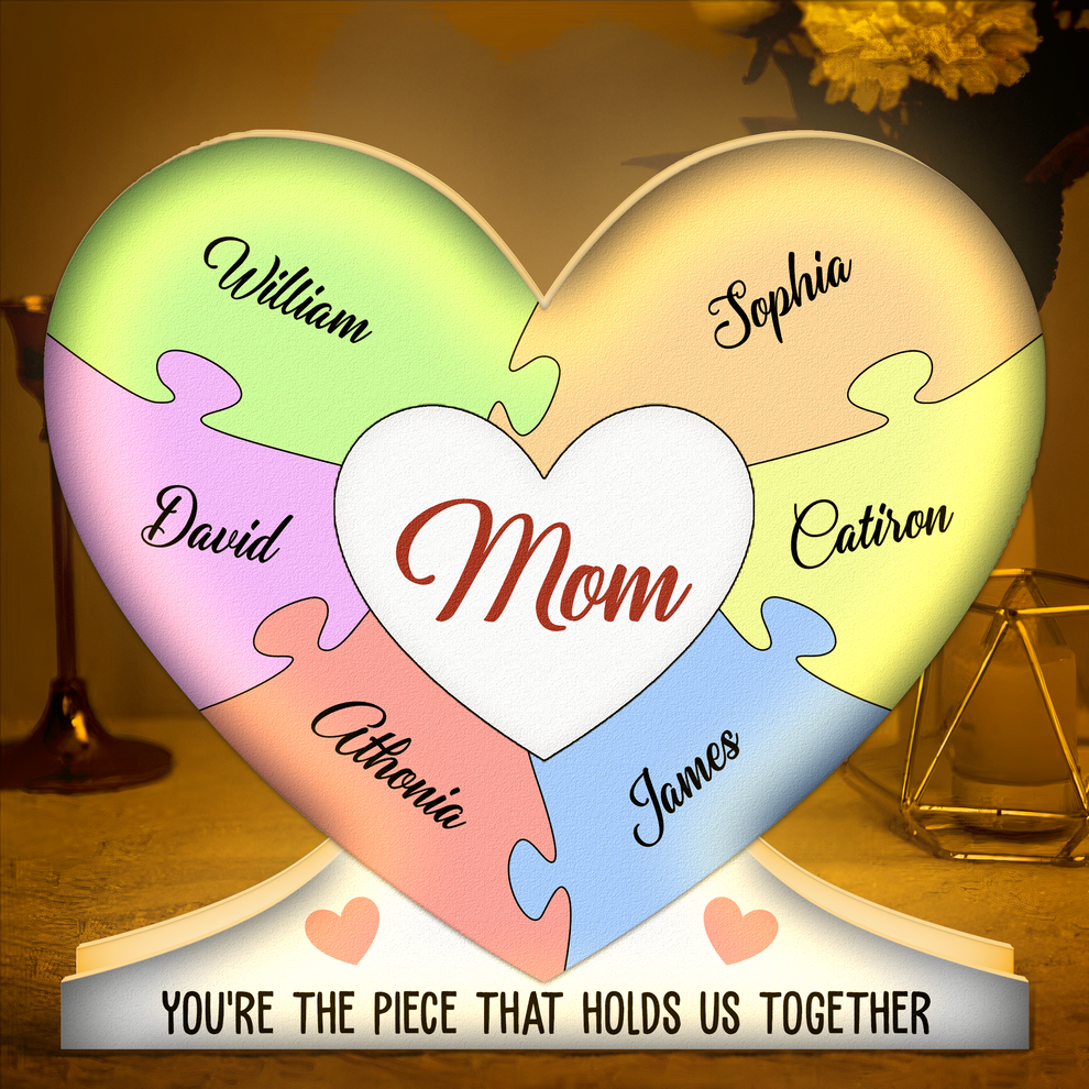 You're The Piece That Holds Us Together - Personalized Light Box – Macorner