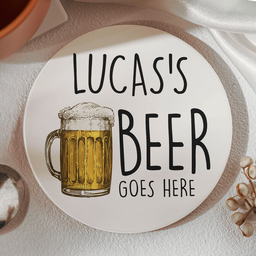 Your Drink Here - Personalized Ceramic Coaster – Macorner