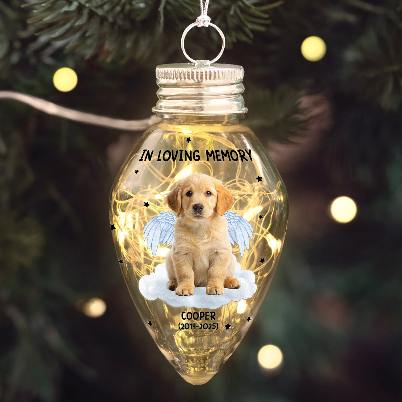 Your Light Will Always Shine In My Heart Pet Memorial - Personalized ...