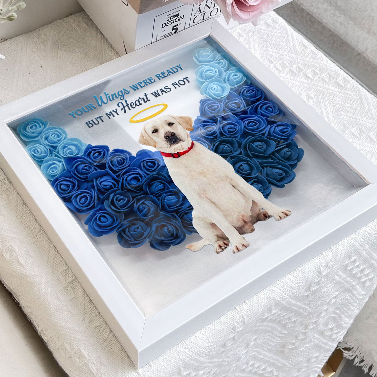 Your Wings Were Ready But My Heart Was Not - Personalized Photo Flower ...