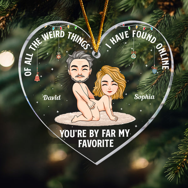 You're By Far My Favorite New Version - Personalized Acrylic Ornament – Macorner