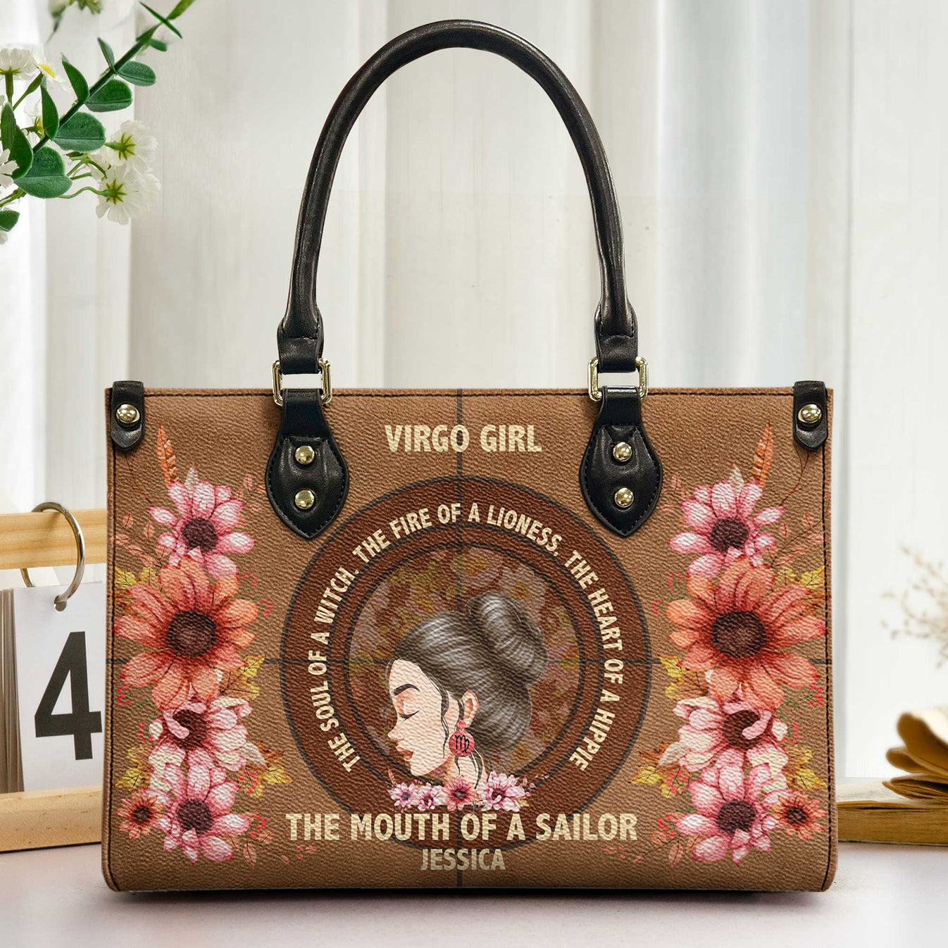 Zodiac Girl, The Soul Of A Witch - Personalized Leather Bag – Macorner