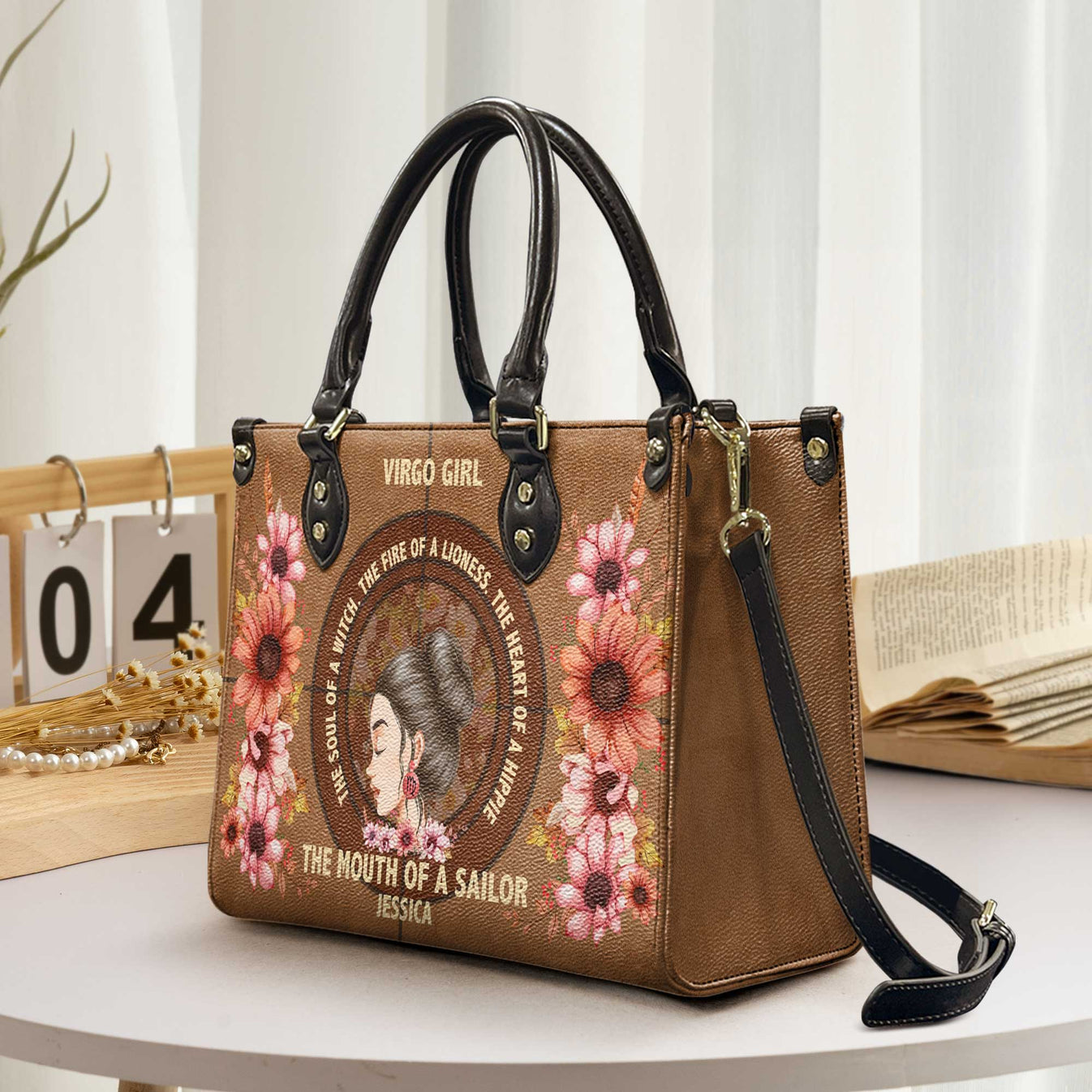 Zodiac Girl, The Soul Of A Witch - Personalized Leather Bag – Macorner