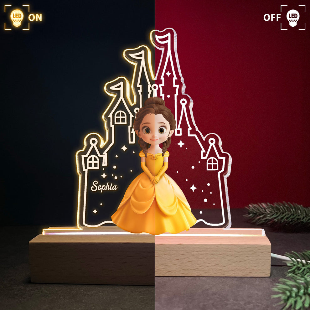 Princess Castle Night Light - Personalized LED Light – Macorner