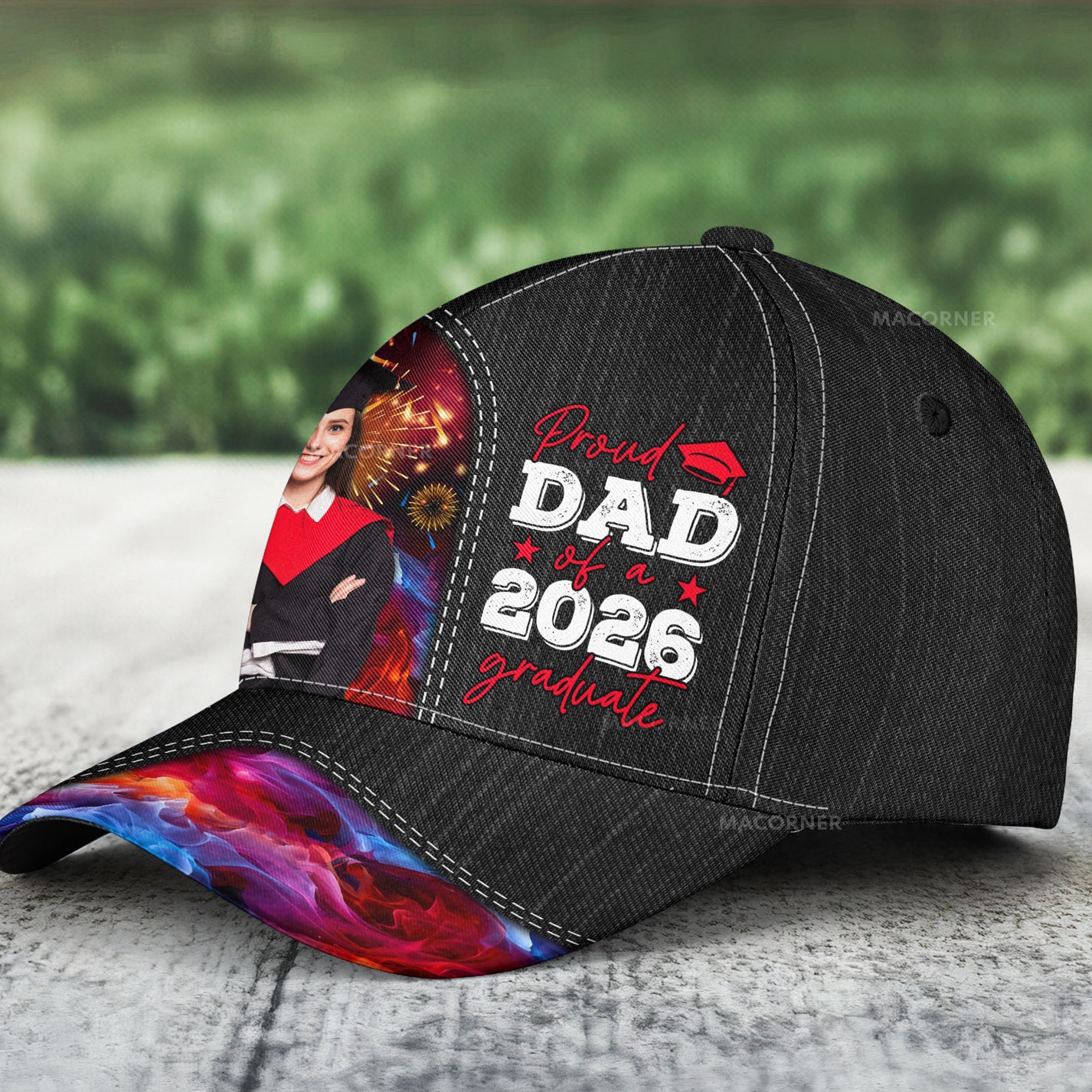Proud Dad Of A Graduate - Personalized Photo Classic Cap – Macorner