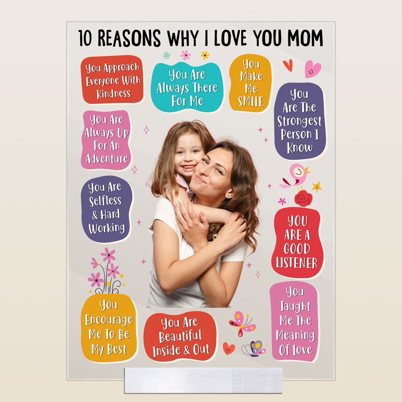 10 Reasons Why I Love You Mom - Personalized Acrylic Photo Plaque ...