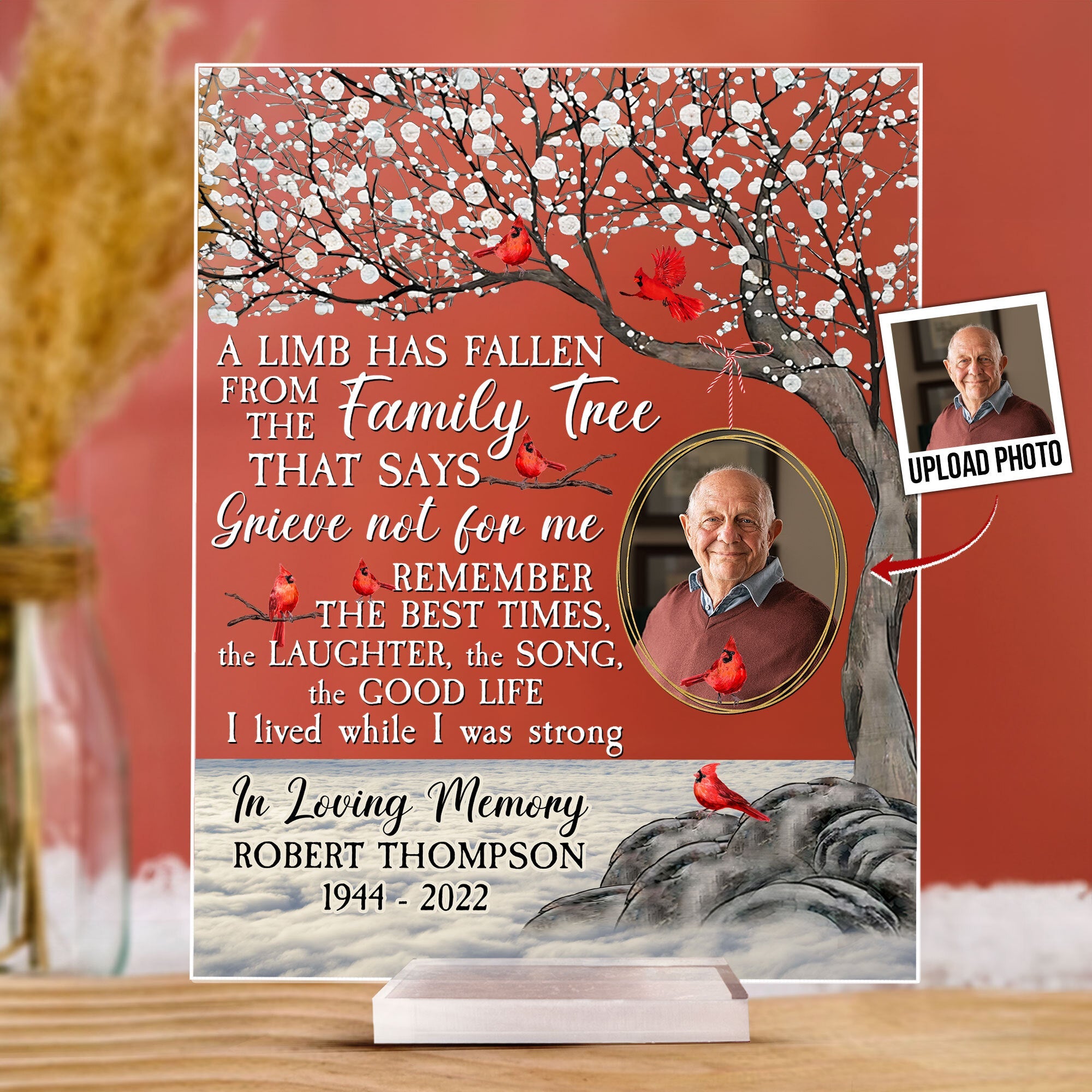 A Limb Has Fallen - Personalized Acrylic Photo Plaque – Macorner