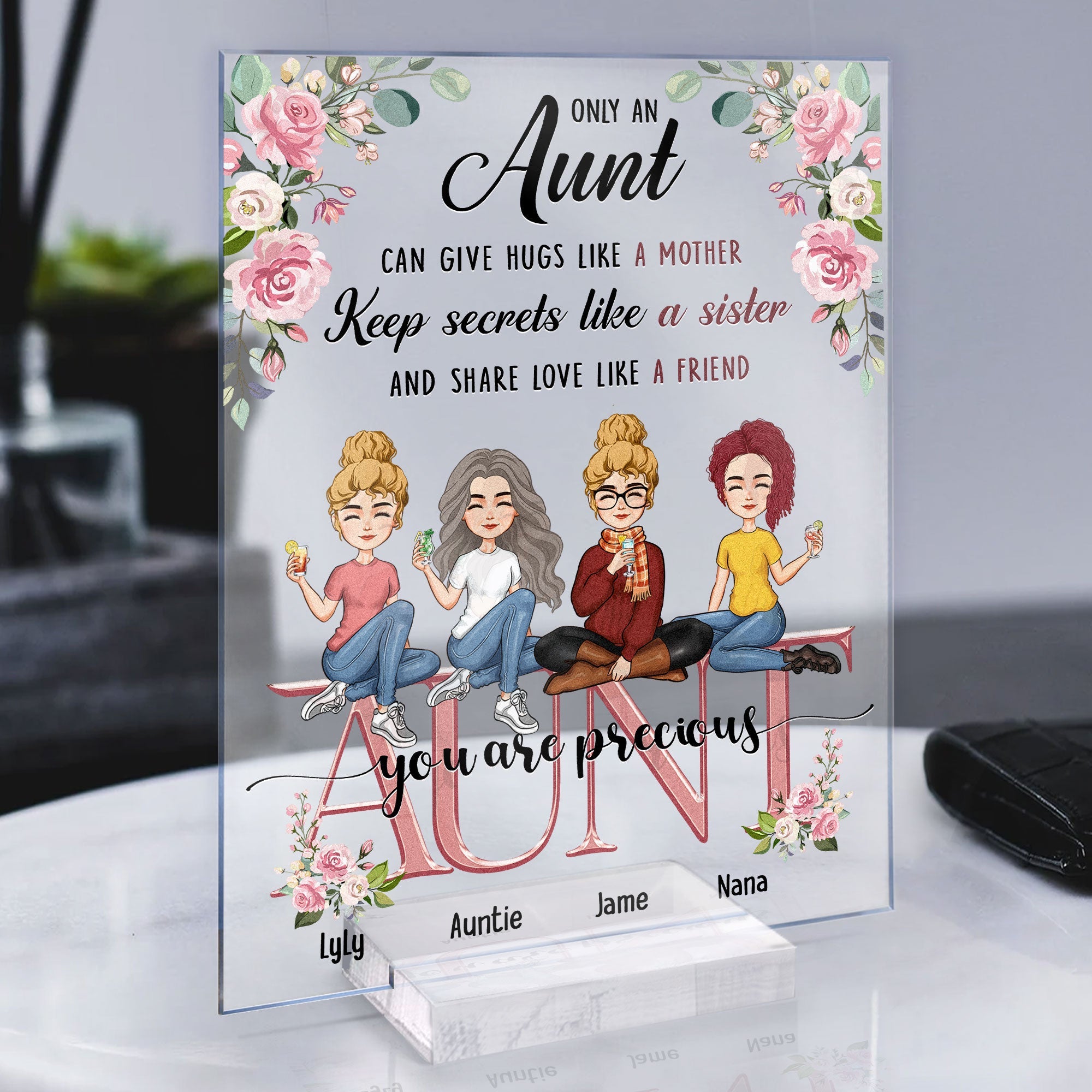 Aunt, You Are Precious - Personalized Acrylic Plaque – Macorner