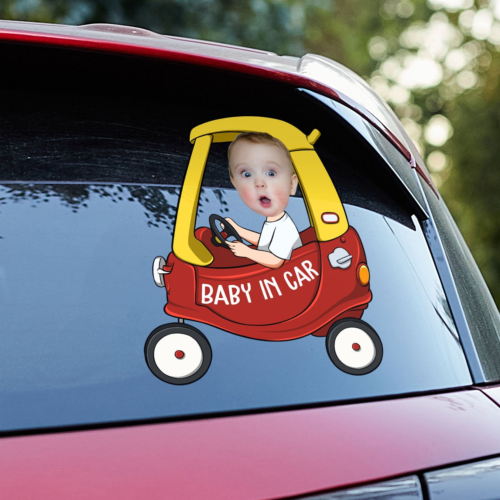 Baby In Car - Personalized Photo Car Decal – Macorner