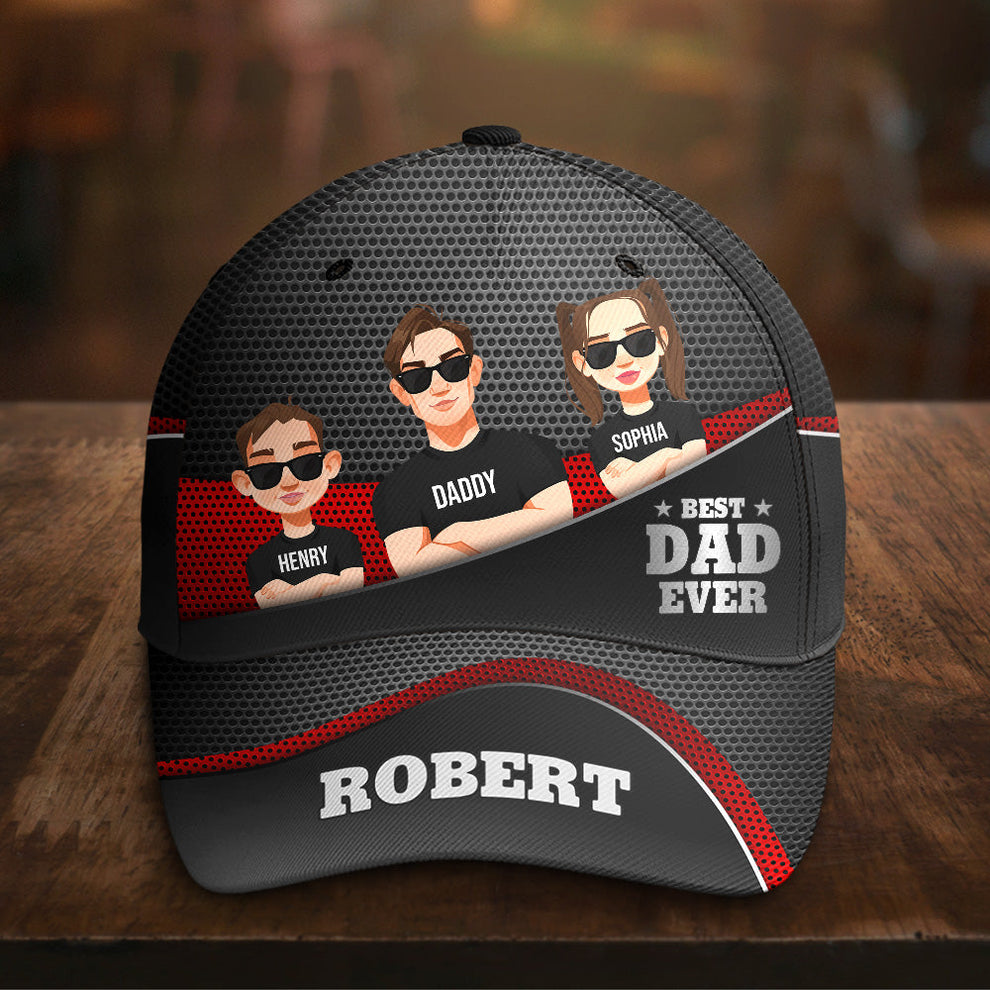 Best Dad Ever New Version - Personalized Classic Cap – Macorner