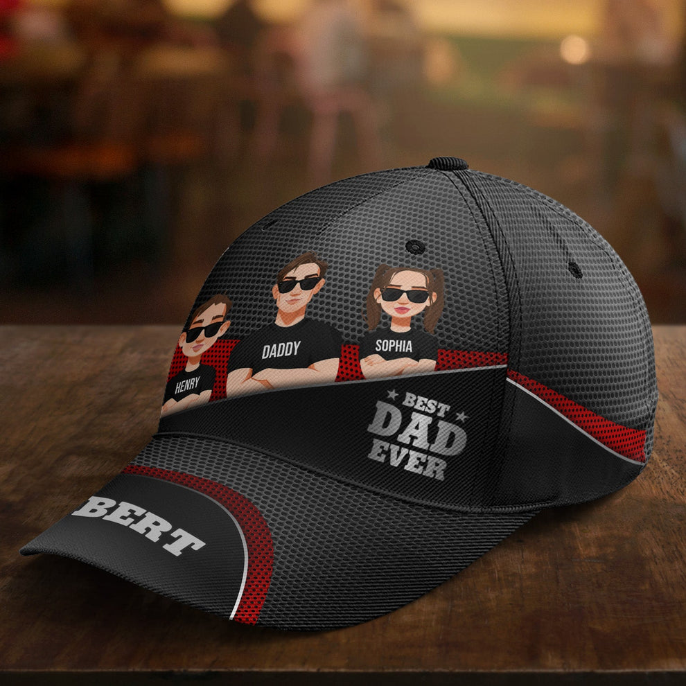 Best Dad Ever New Version - Personalized Classic Cap – Macorner