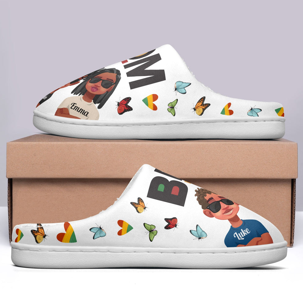 Best Mom Cartoon Version - Personalized Slippers – Macorner