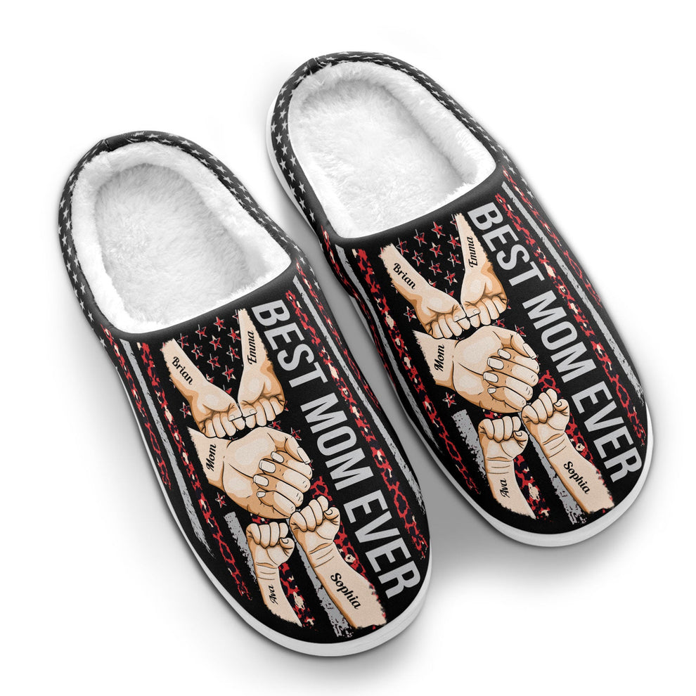 Best Mom Ever Leopard Version - Personalized Slippers – Macorner