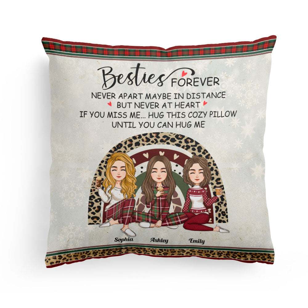 Besties Hug This Cozy Pillow - Personalized Pillow (Insert Included ...