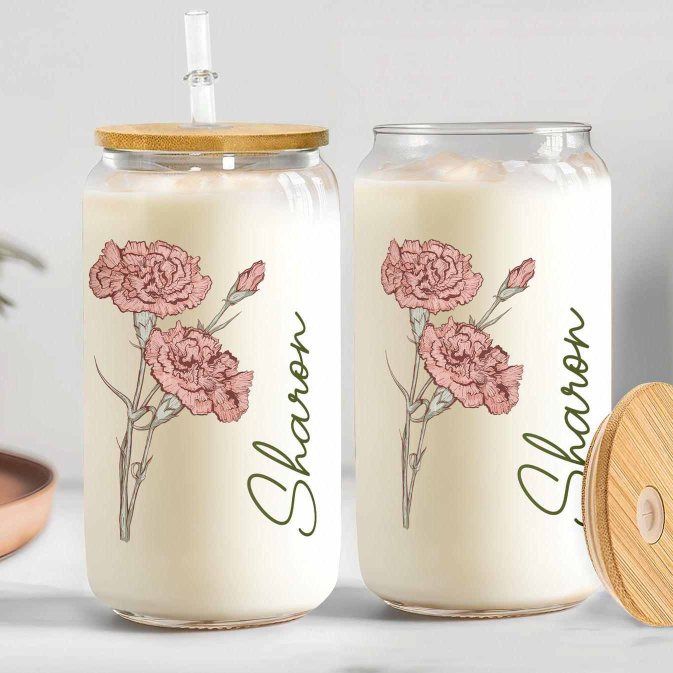 Birth Flower Birthday Gift For Women Friend Bridesmaid - Personalized ...