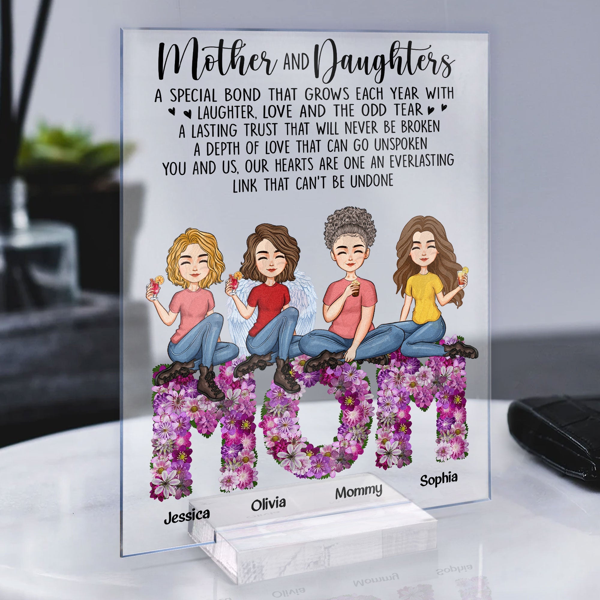 Mother & Daughter A Special Bond - Personalized Acrylic Plaque – Macorner
