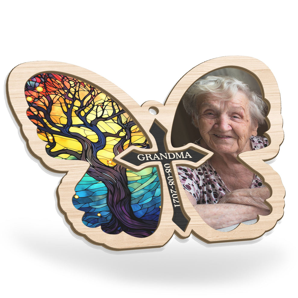 Butterfly Memorial - Personalized Suncatcher Ornament – Macorner