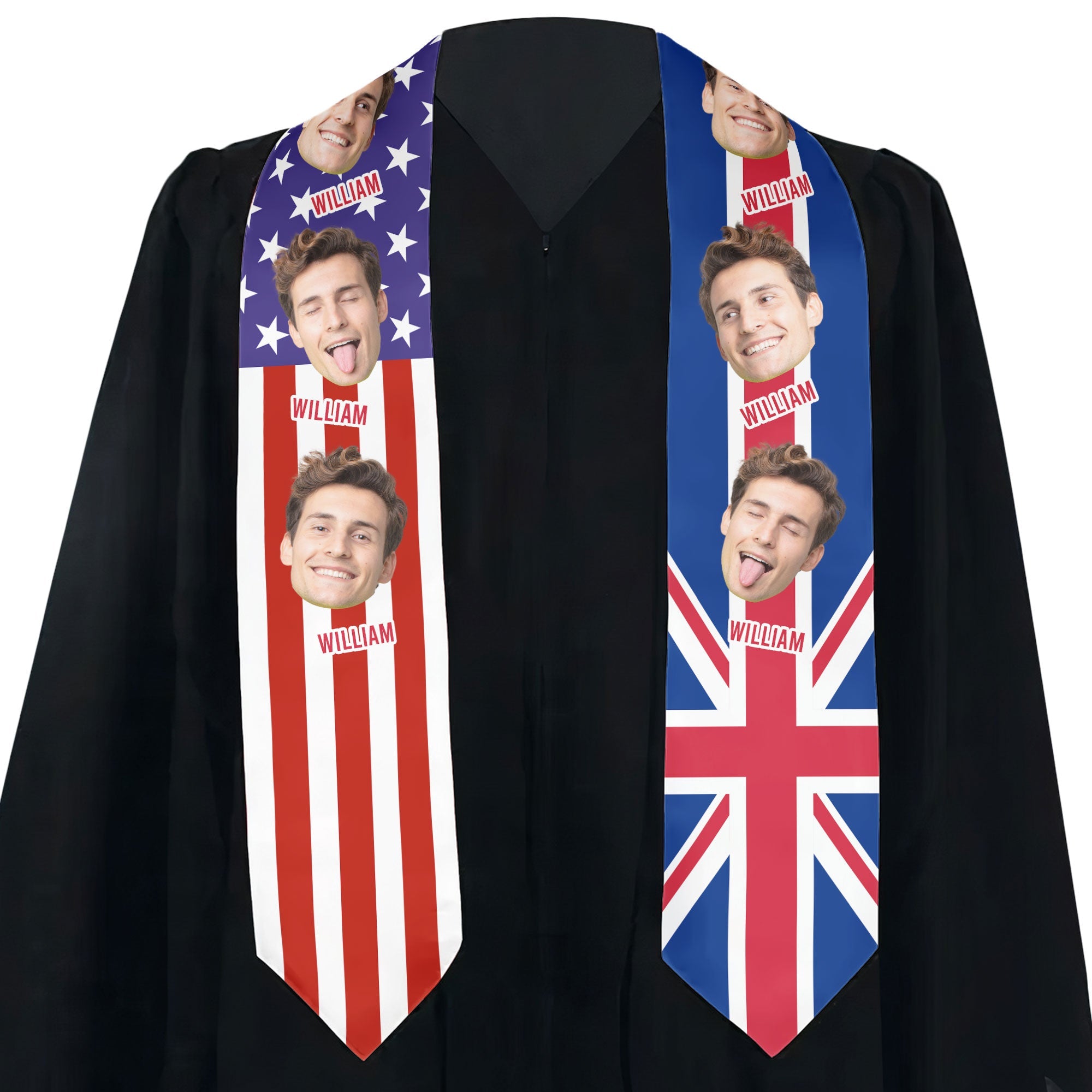 Celebration Graduation Stole With Custom Face - Personalized Photo ...