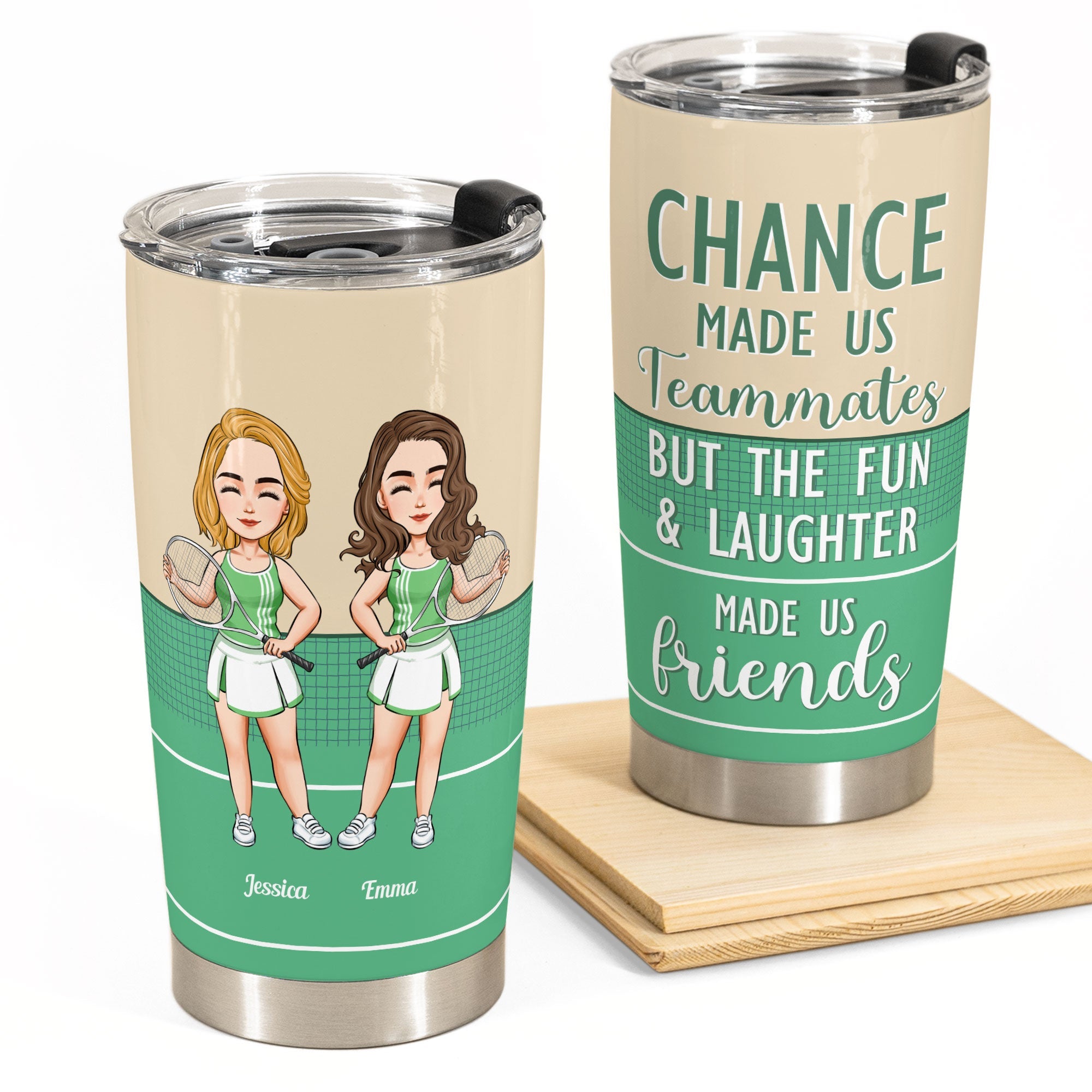 Chance Made Us Teammates - Personalized Tumbler Cup – Macorner