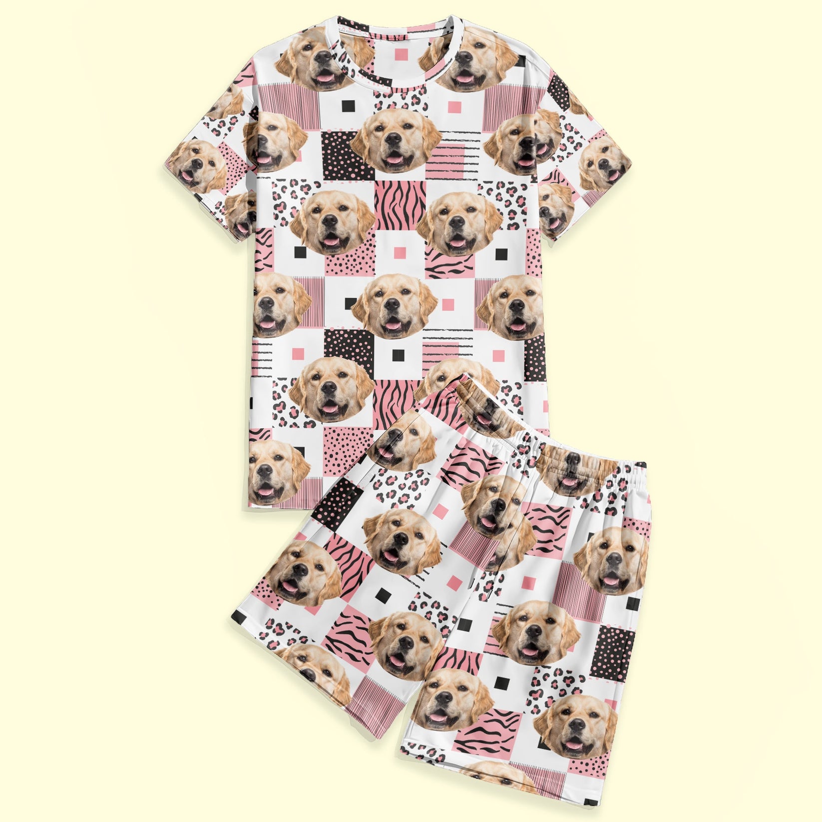Custom Pet Pajamas - Personalized Photo Pajama Shorts Set – Macorner