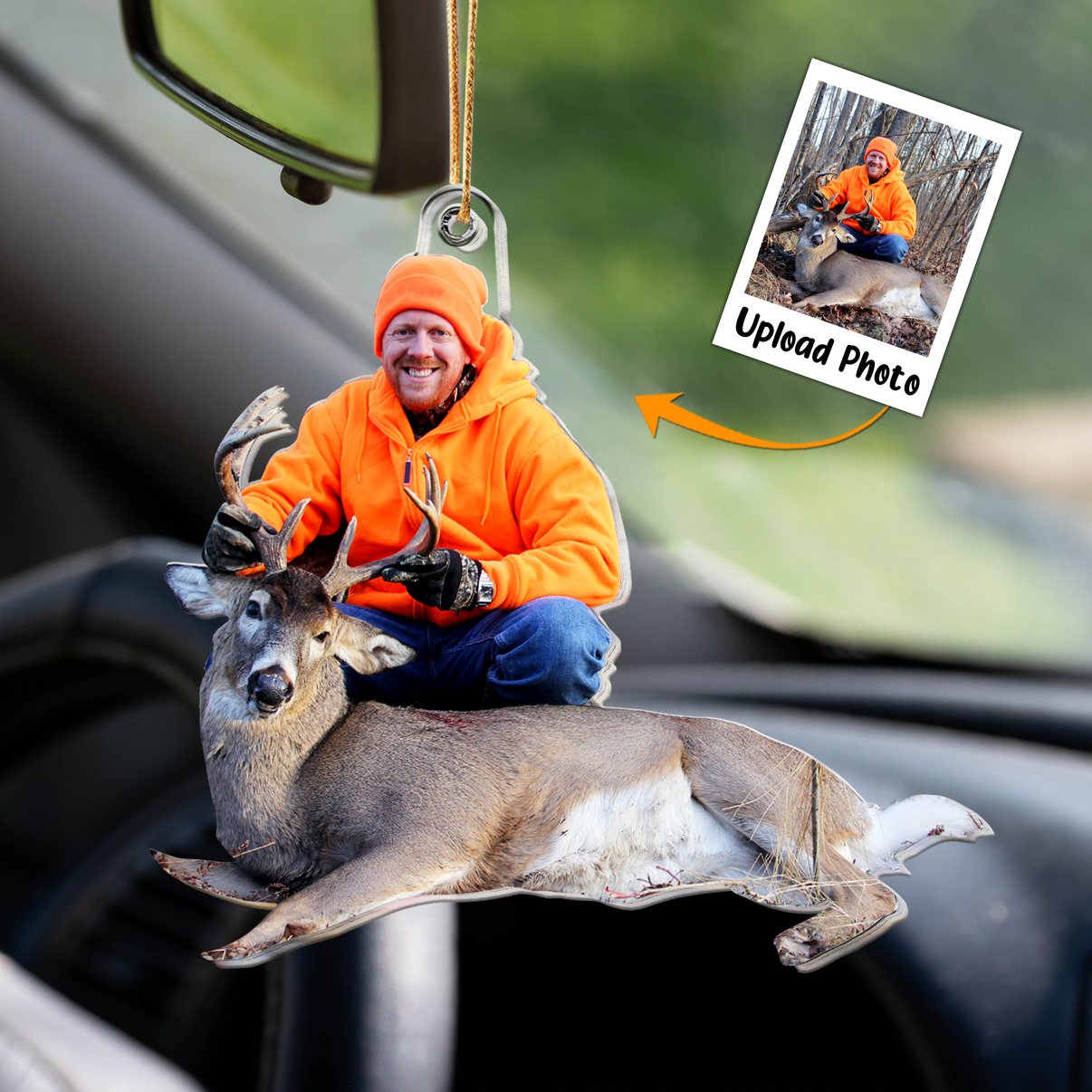 Custom Photo Ornament For Hunting Lovers - Personalized Hunting Photo ...