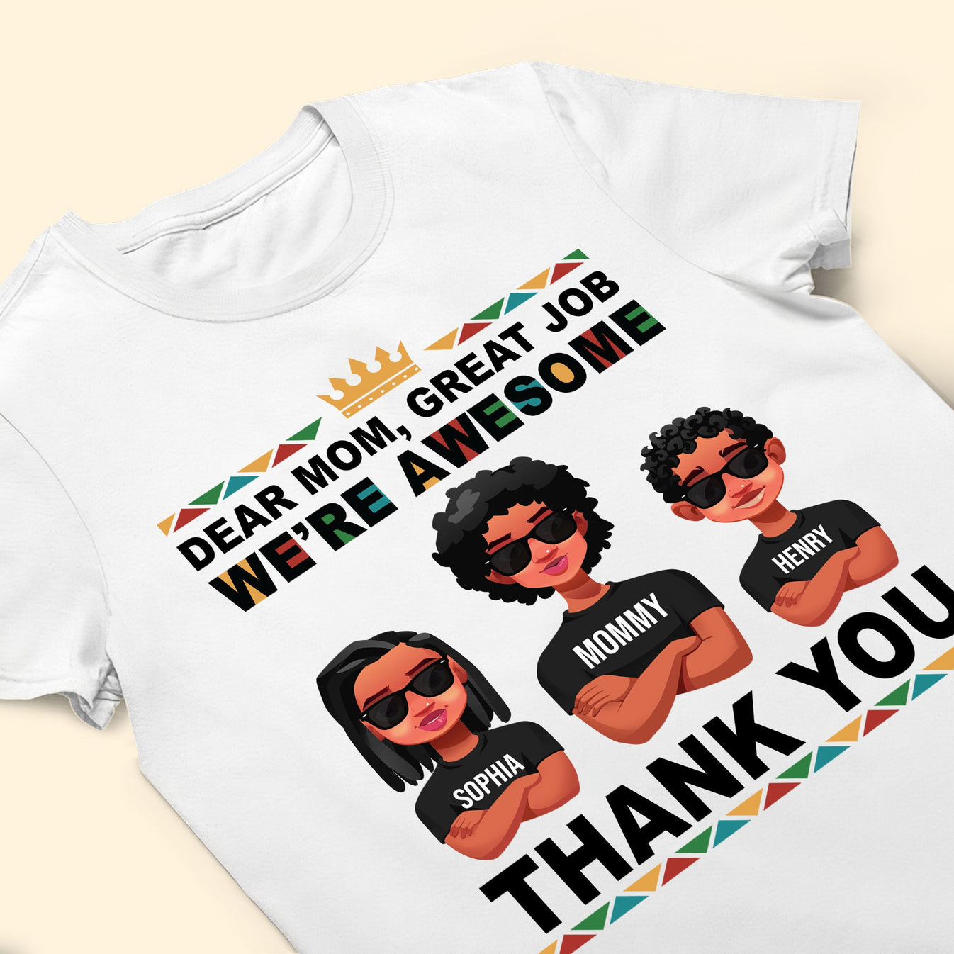 Dear Mom, Thank You! - Personalized Shirt – Macorner