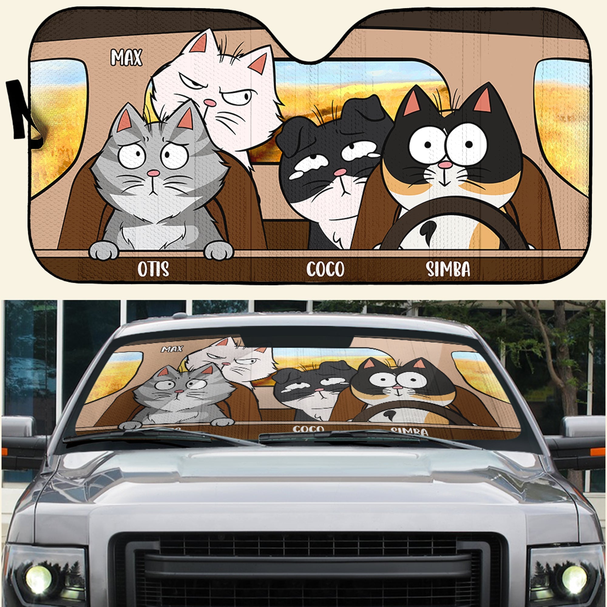 Dogs & Cats - Personalized Car Sun Shade – Macorner