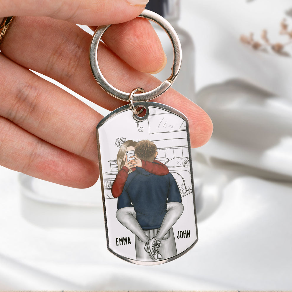 Drive Safe Handsome - Personalized Stainless Steel Keychain – Macorner