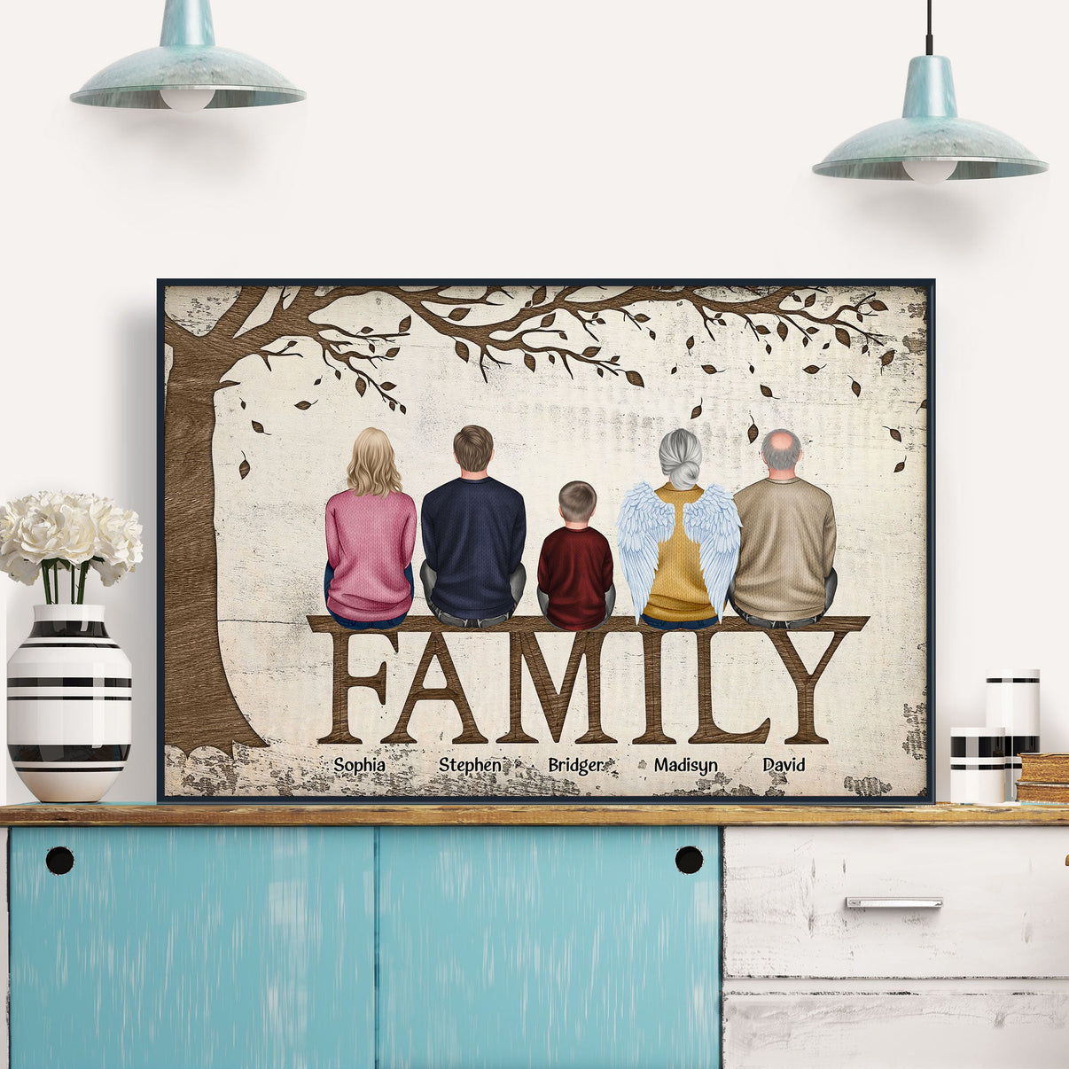 Family - New Version - Personalized Poster/Wrapped Canvas – Macorner