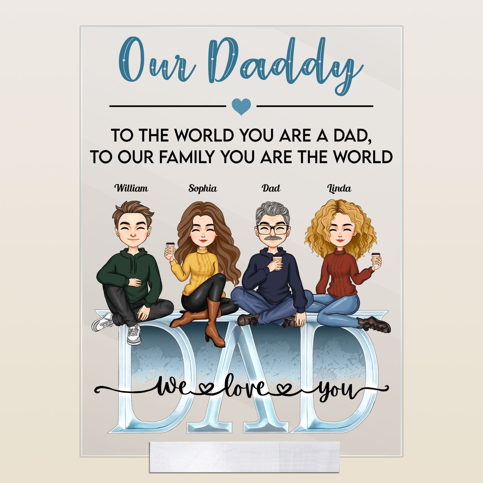 Father’s Day Gift For Dad - Personalized Acrylic Plaque – Macorner