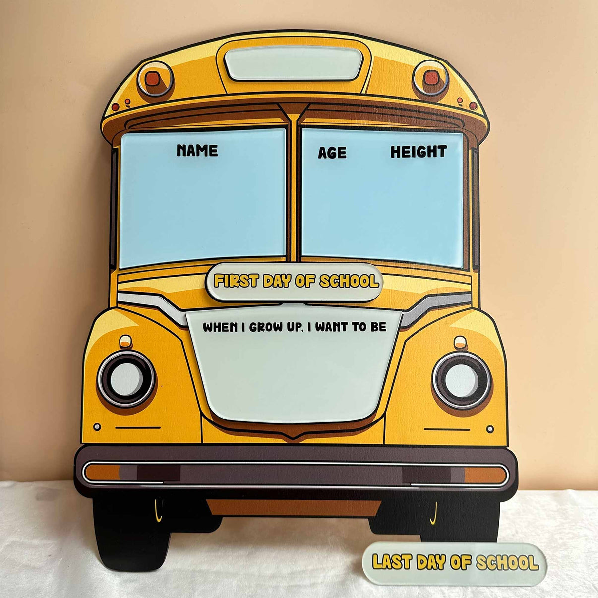 First Day Of School Bus - Personalized First Day of Kindergarten Sign ...