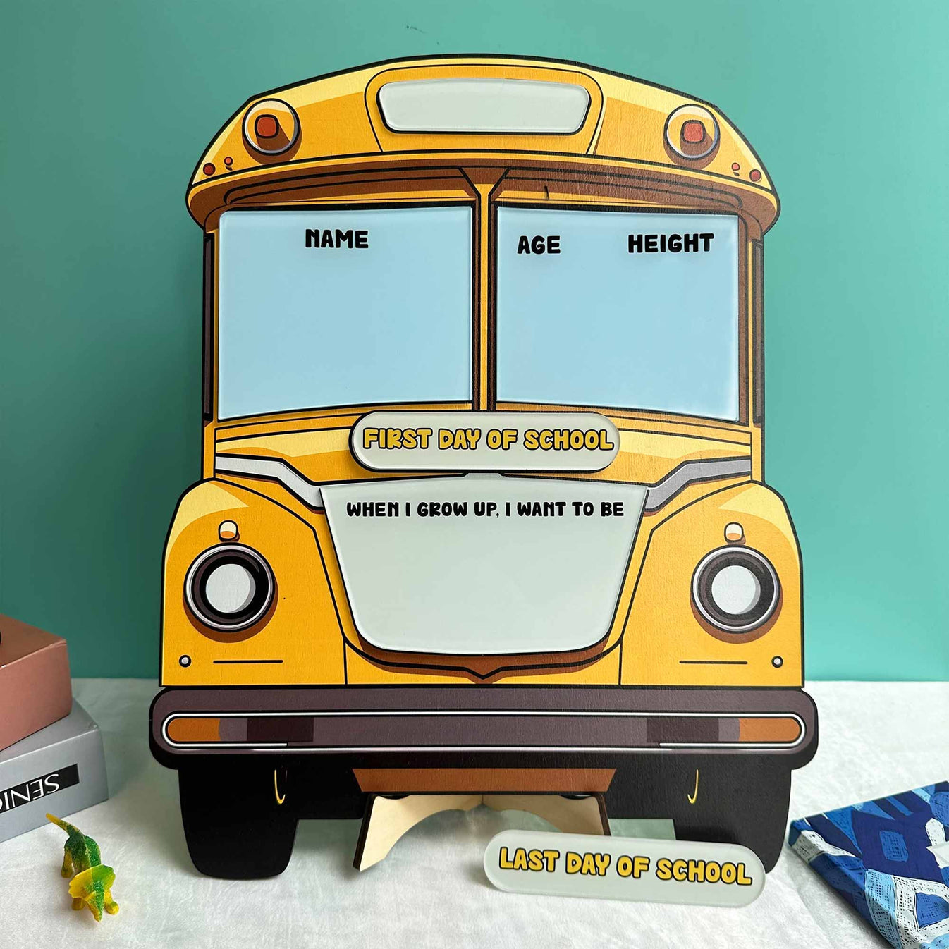 First Day Of School Bus - Personalized First Day of Kindergarten Sign ...