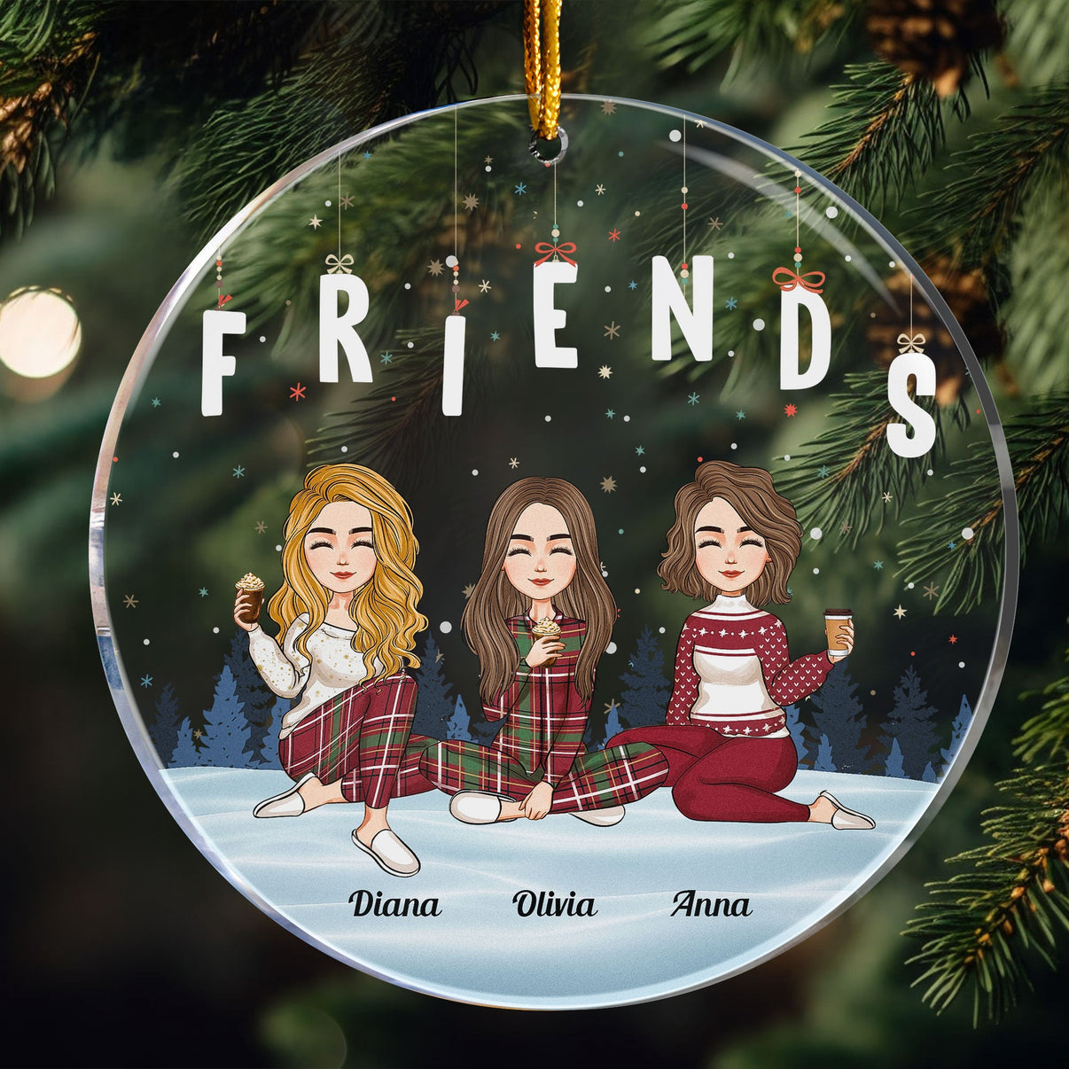 Friends Forever - Personalized Friend Ornament Christmas Gift For ...