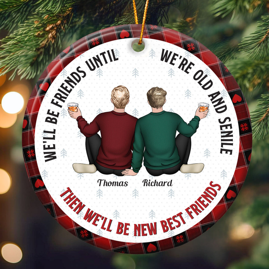 Friends Ornament - Our Friendship Is Endless - Personalized Friends ...