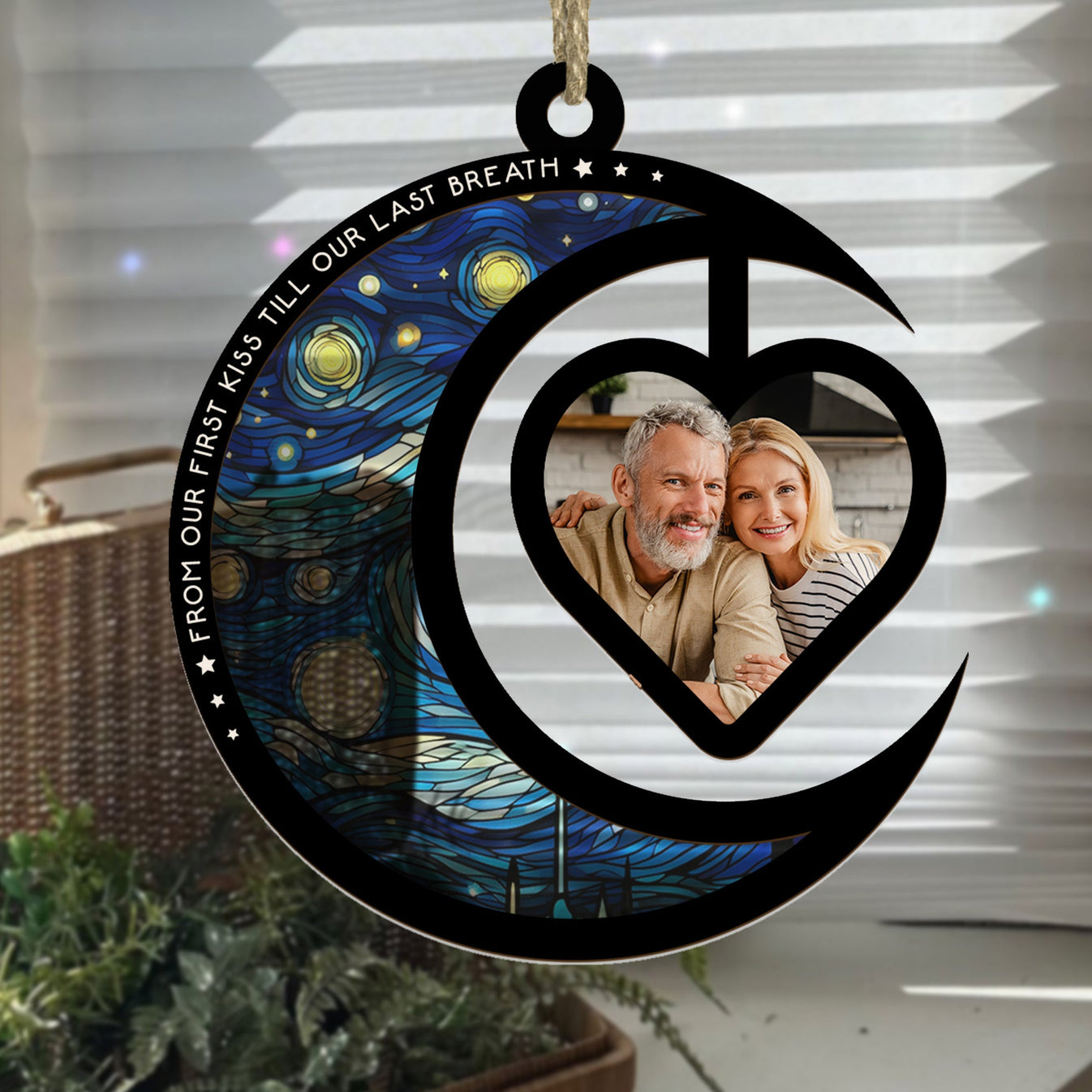 From Our First Kiss Till Our Last Breath - Personalized Photo Suncatch ...