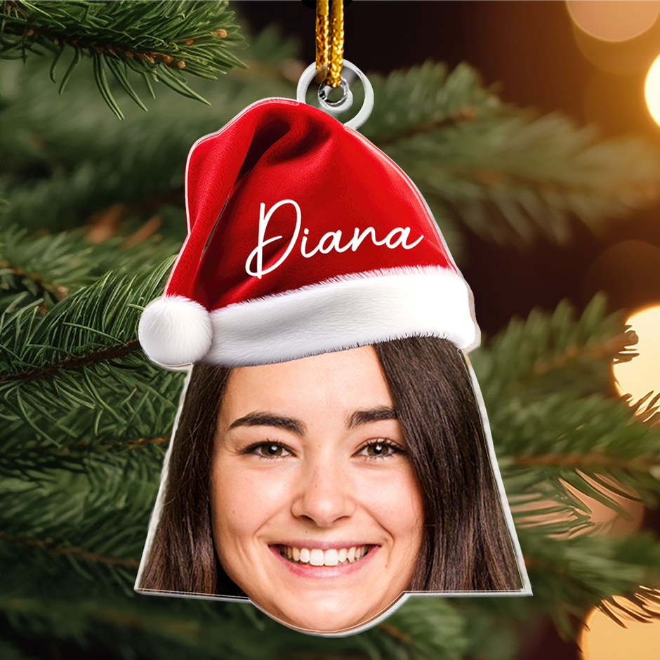 Funny Christmas Face - Personalized Family Photo Ornament – Macorner