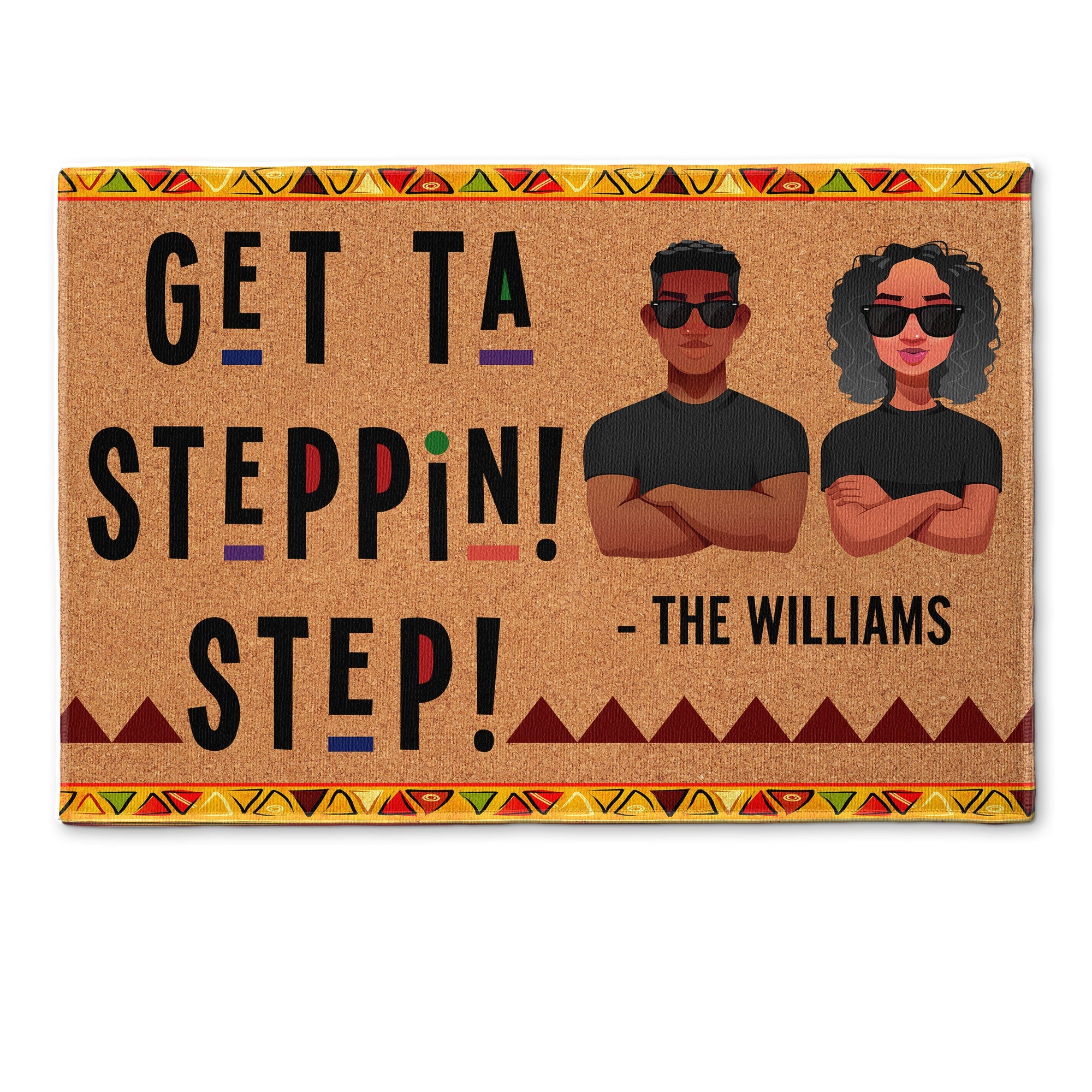Get Ta Steppin - Personalized Doormat – Macorner