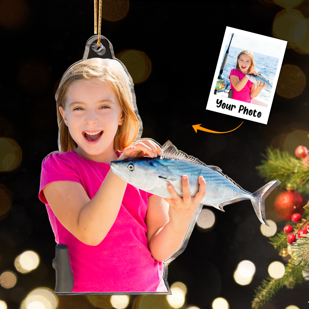 Gift For Fishing Lovers - Personalized Fishing Photo Ornament – Macorner