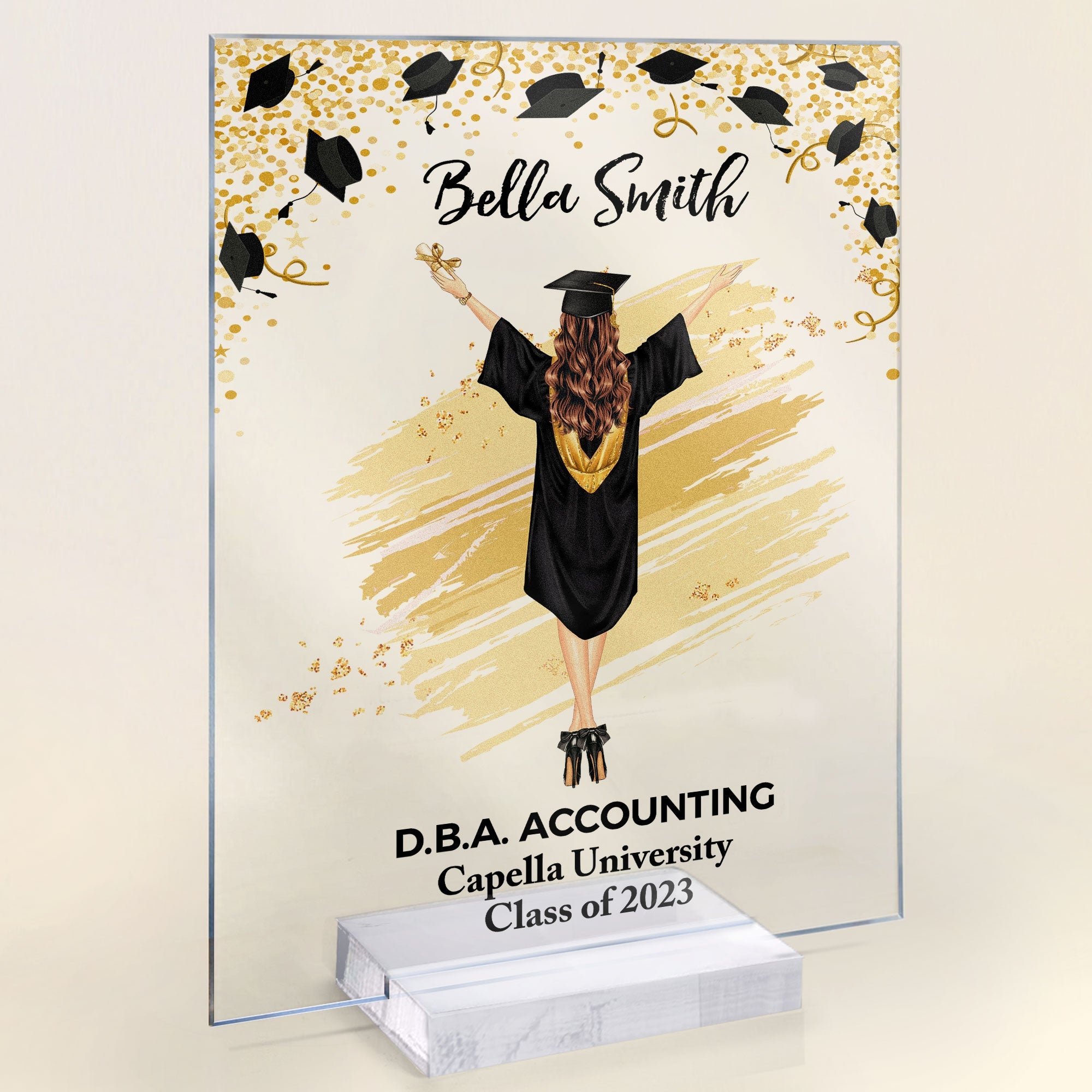 Graduation Celebration - Personalized Acrylic Plaque - Macorner