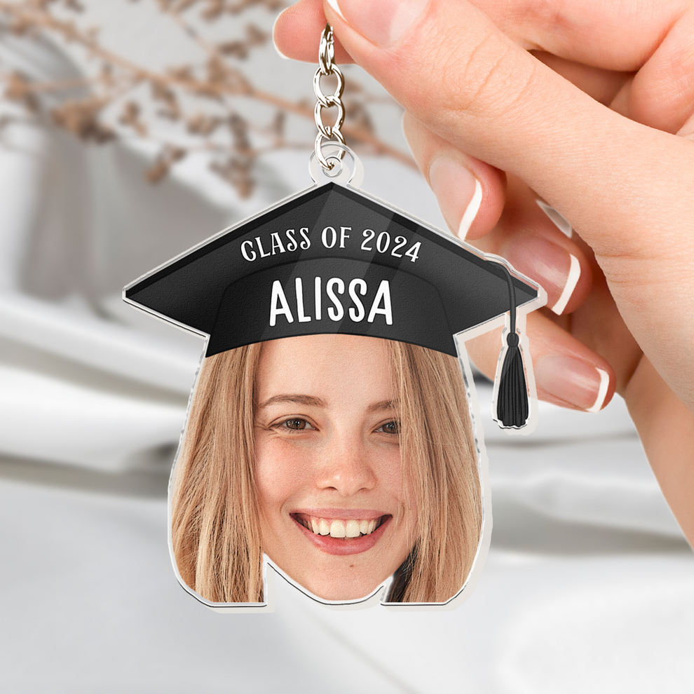 Graduation Custom Face - Personalized Acrylic Photo Keychain – Macorner