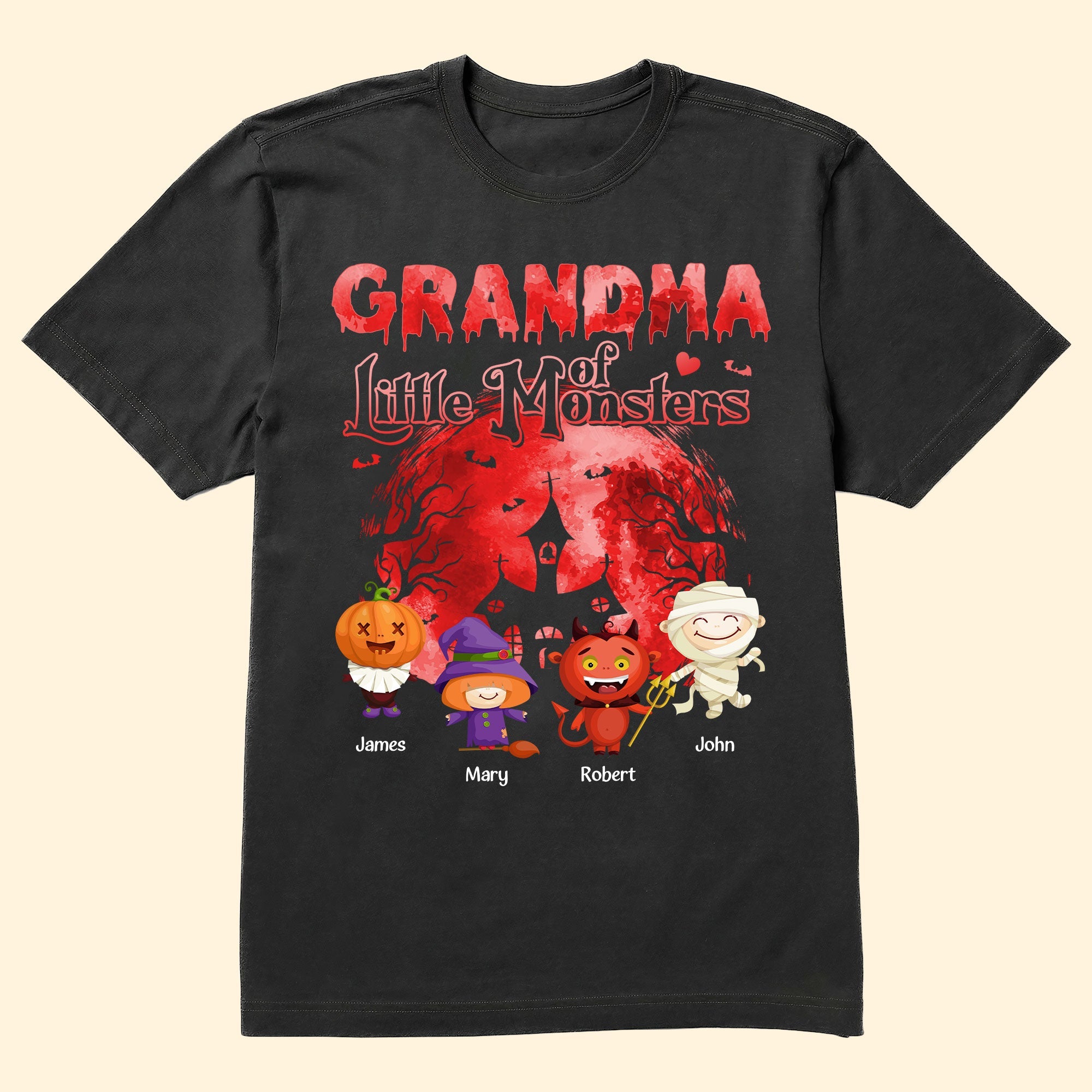 Grandma Mommy Of Little Monsters - Personalized Shirt – Macorner