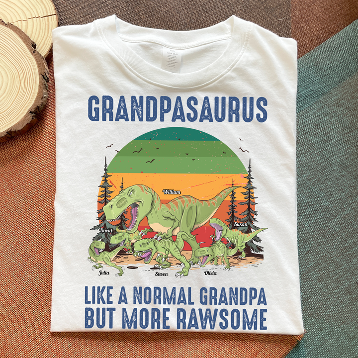 Grandpasaurus Like A Normal Grandpa - Personalized Shirt – Macorner