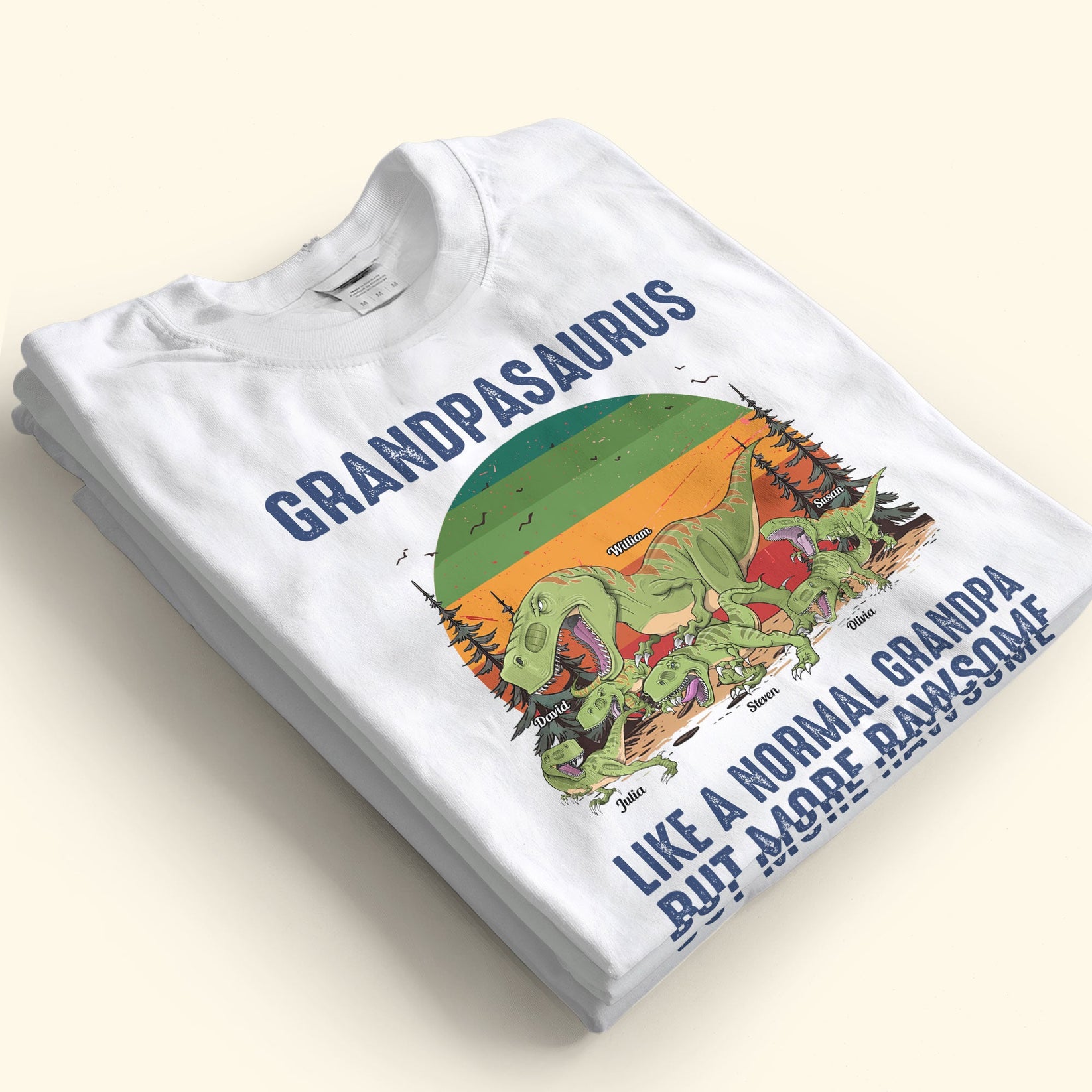 Father's Day Gifts, Grandpasaurus Like A Normal Grandpa - Personalized ...