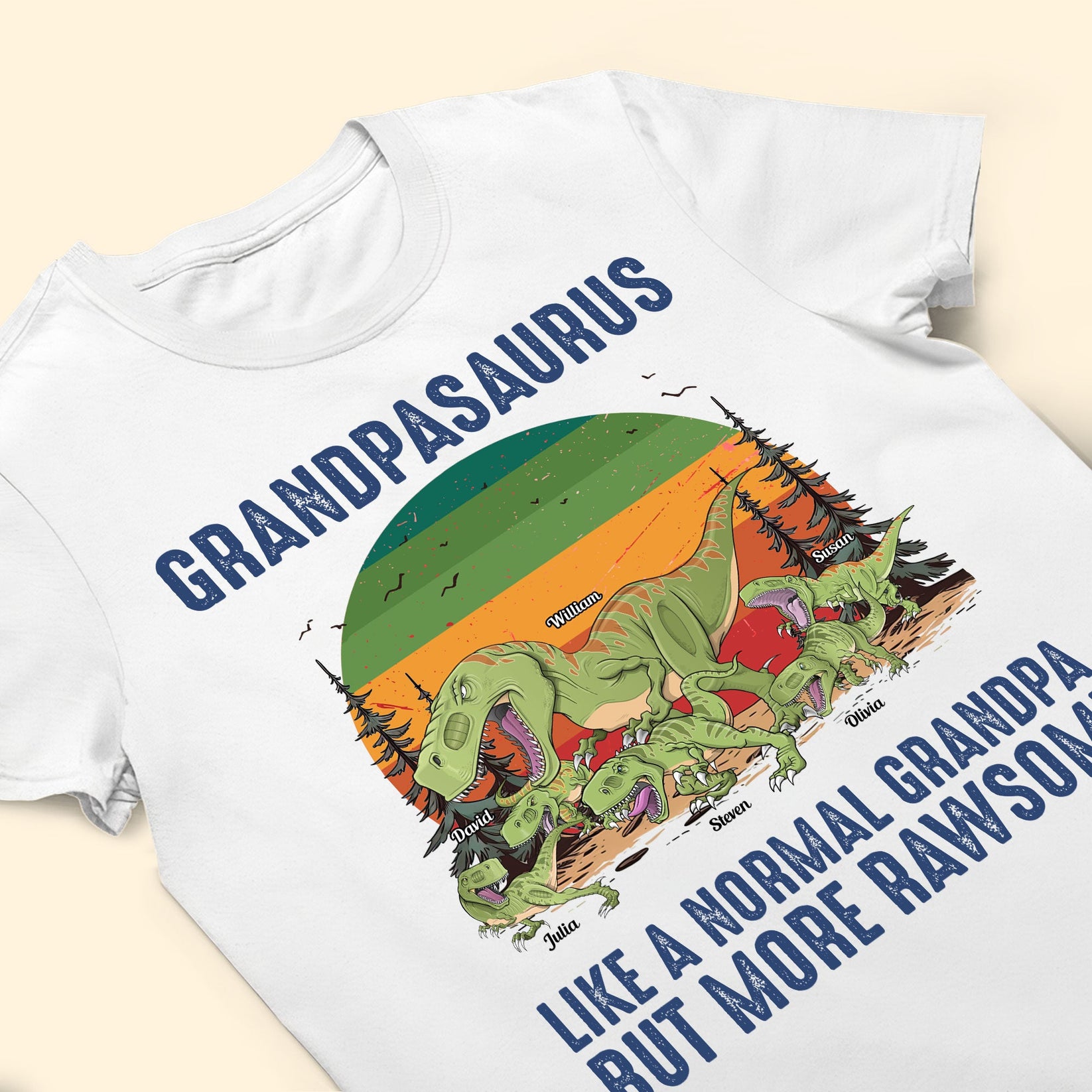 Father's Day Gifts, Grandpasaurus Like A Normal Grandpa - Personalized ...