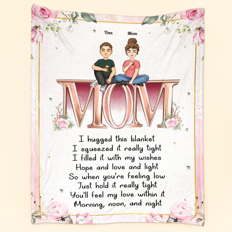 Hold It Tight And Feel Our Love Within It - Personalized Blanket ...