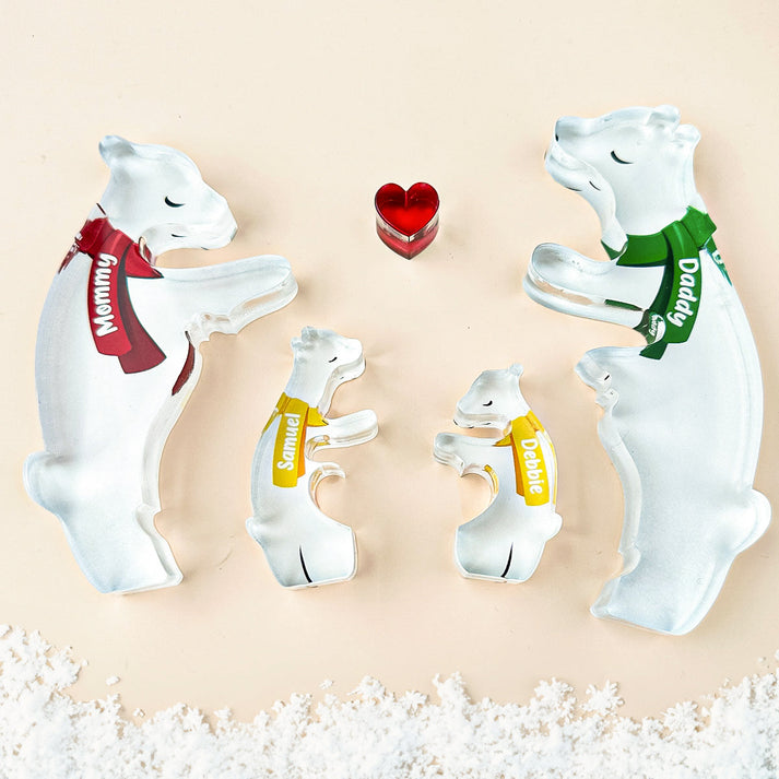 Hugging Bear Family - Acrylic Bear Family Puzzle – Macorner