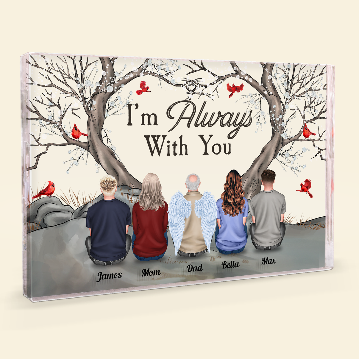 I Am Always With You - Personalized Rectangle Acrylic Plaque – Macorner